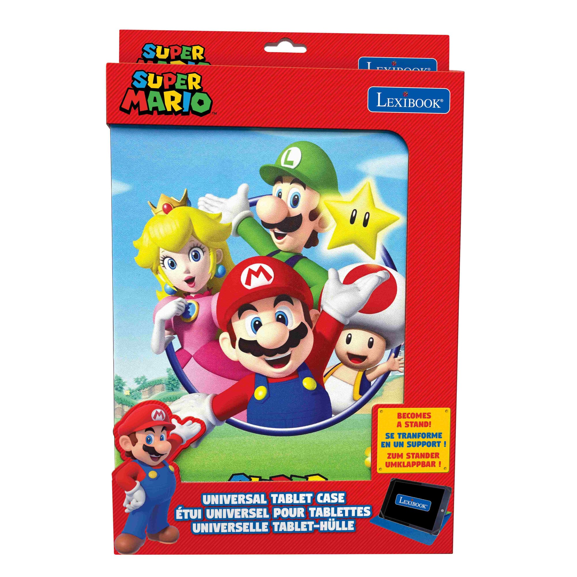Lexibook, Univerzális borító Super Mario tablethez, Gumi, 7-10 ...