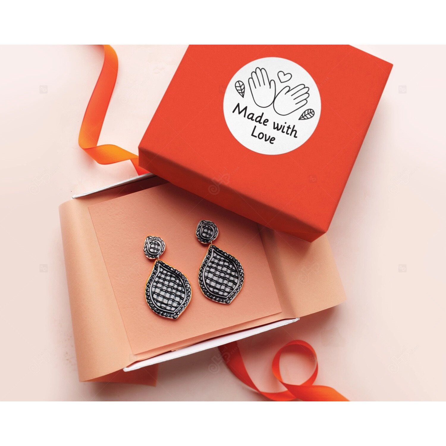 Set 4 role etichete autocolante personalizate, modele "handmade ...