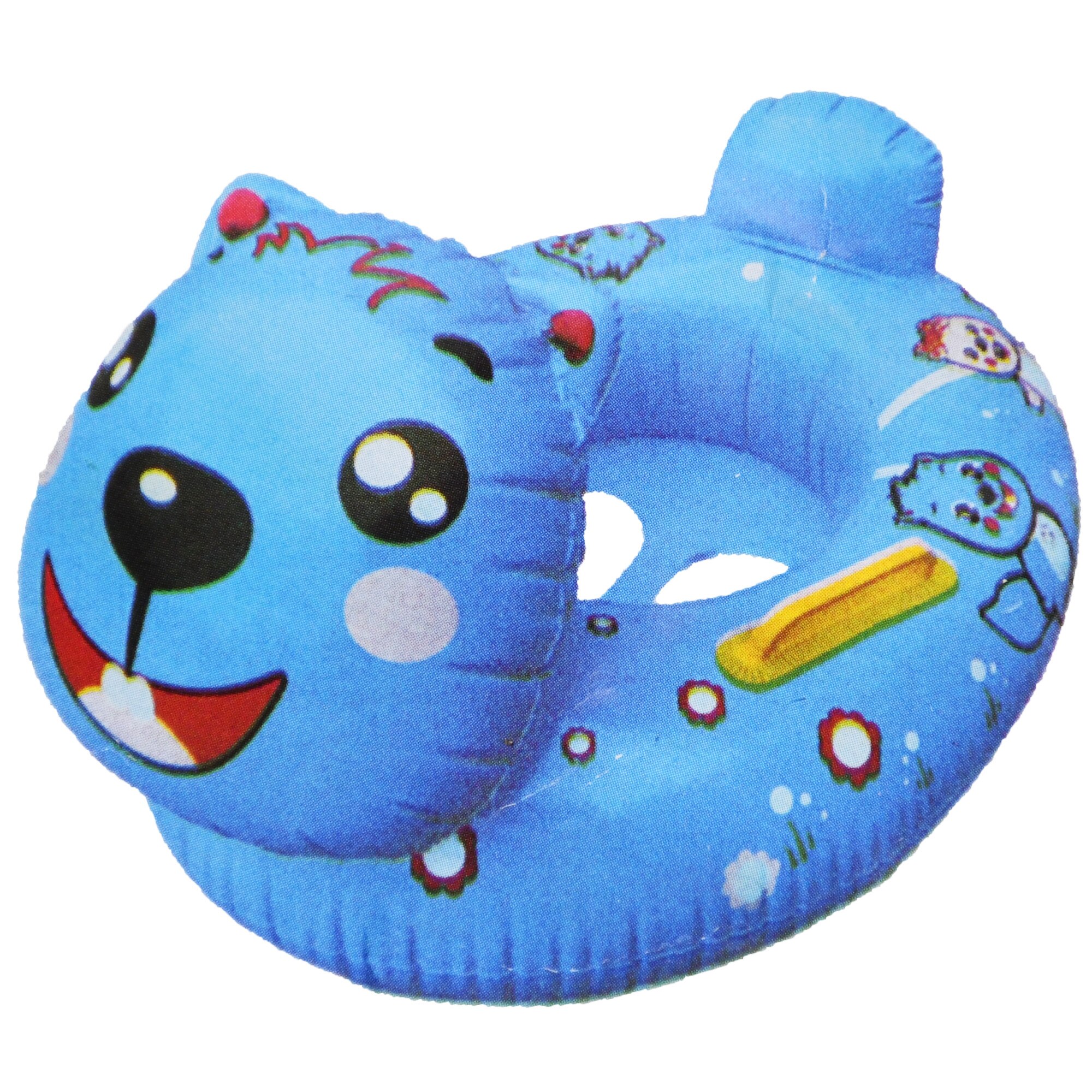 Colac copii in forma de pisica, 75 x 55 cm, albastru - eMAG.ro