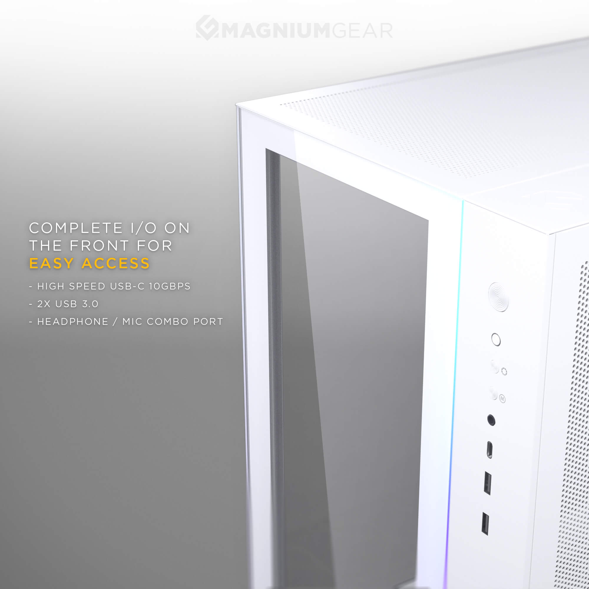 Корпус NEO QUBE 2, MAGNIUMGEAR, без захранване, Middle Tower, ATX, Dual ...