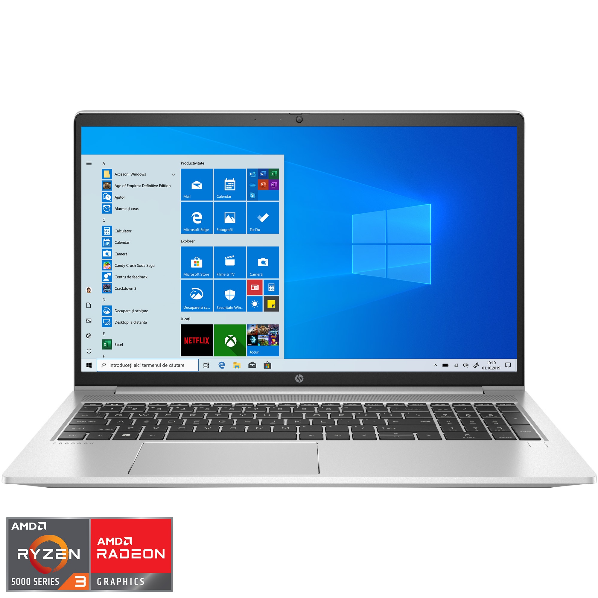 Лаптоп HP ProBook 455 G8, AMD Ryzen™ 3 5400U, 15.6" FHD, RAM 8GB, 512GB ...