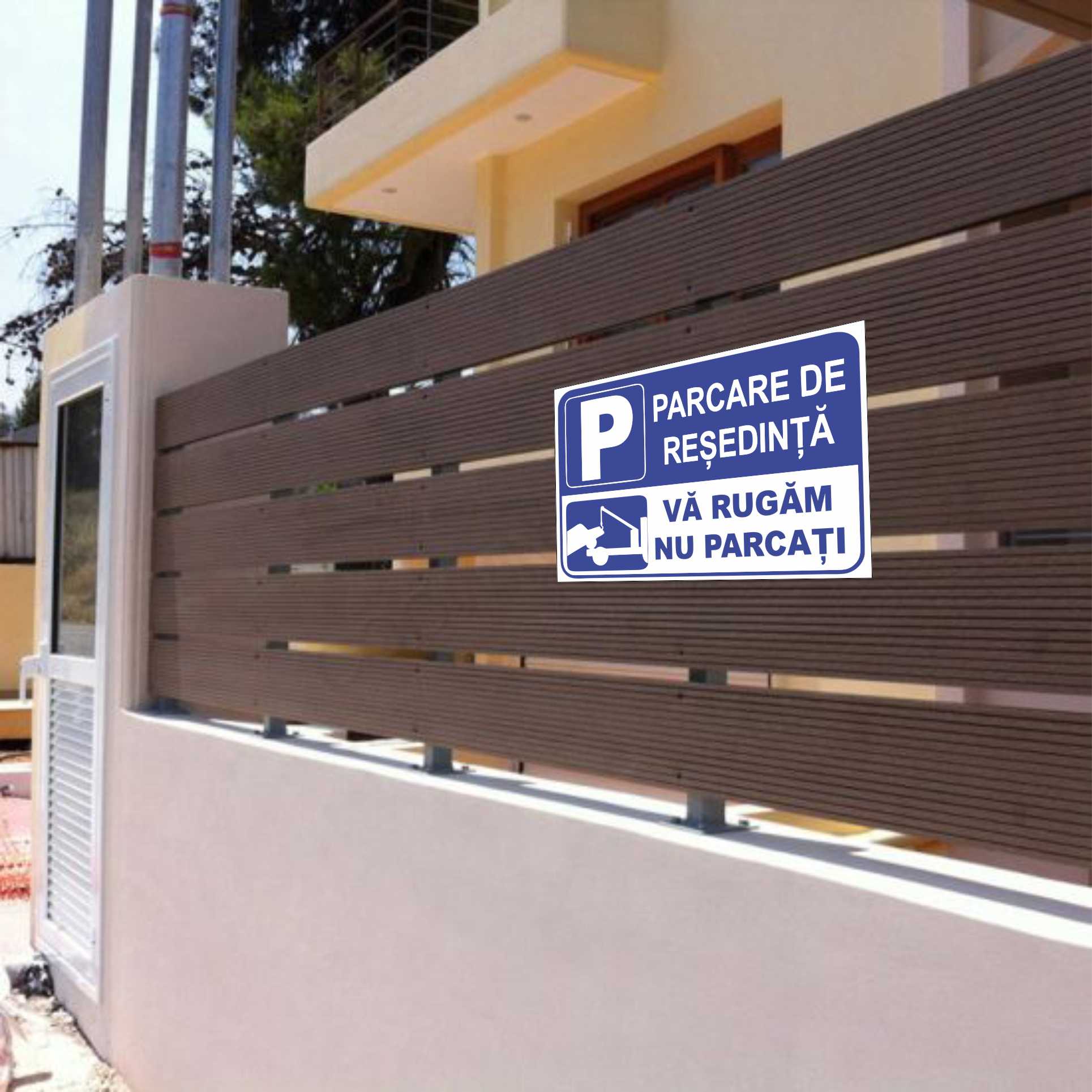 Indicator Parcare Resedinta, placuta metalica, Outdoor, 200x300x3mm ...
