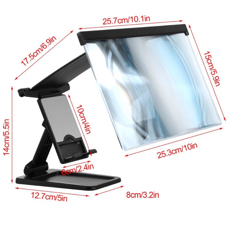 Amplificator-lupa pentru imagine telefon si suport integrat ...