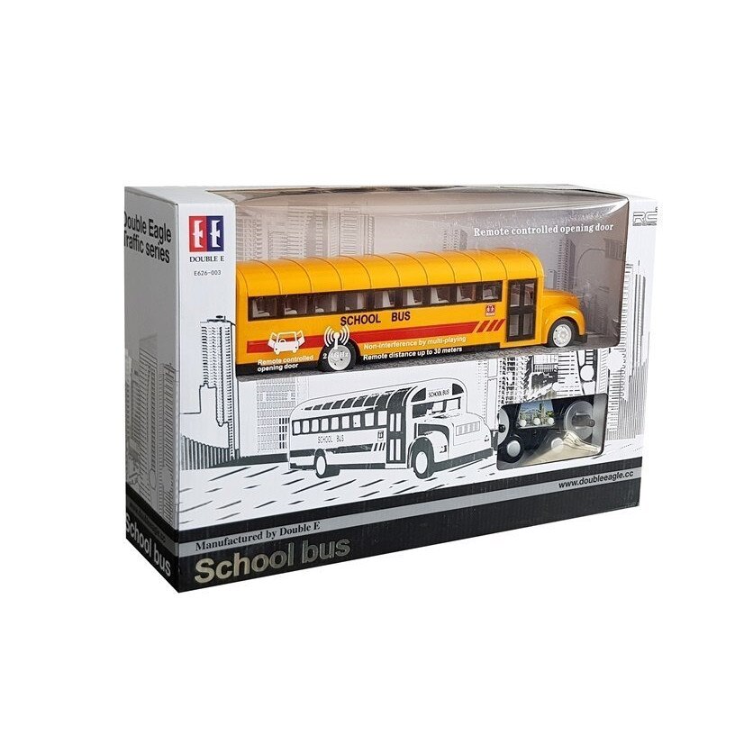 Autobuz scolar cu telecomanda, Plastic, 6 ani+, Galben - eMAG.ro