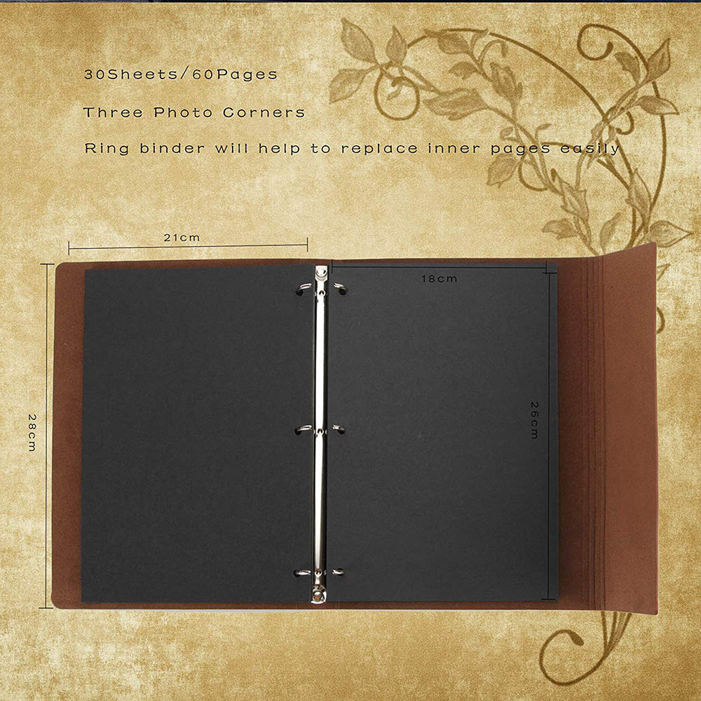 Фото албум WALALLA, 28x21 см, персонализиран, кафяв - eMAG.bg