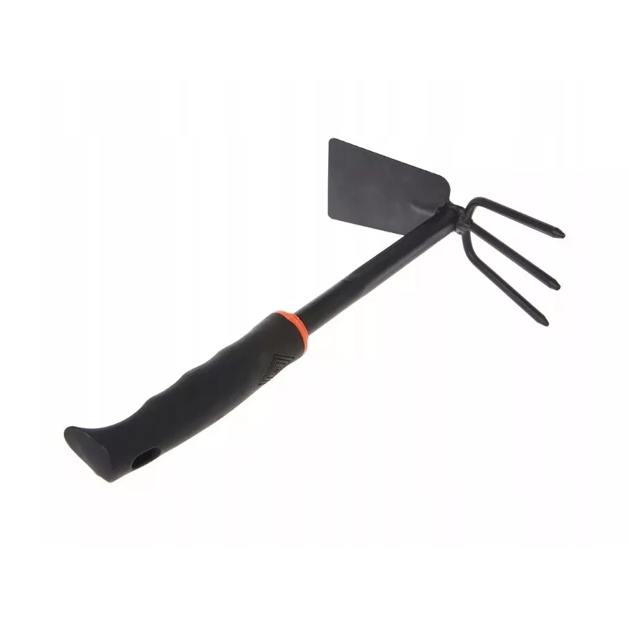 Sapa dubla pentru gradina cu maner negru si lama neagra, 28 cm, metal ...