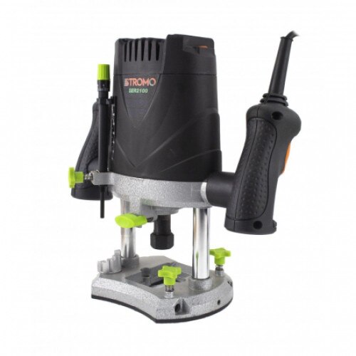 Set Masina frezat electrica STROMO SER2100, router lemn, 1200W, 30000 rpm si accesorii - eMAG.ro