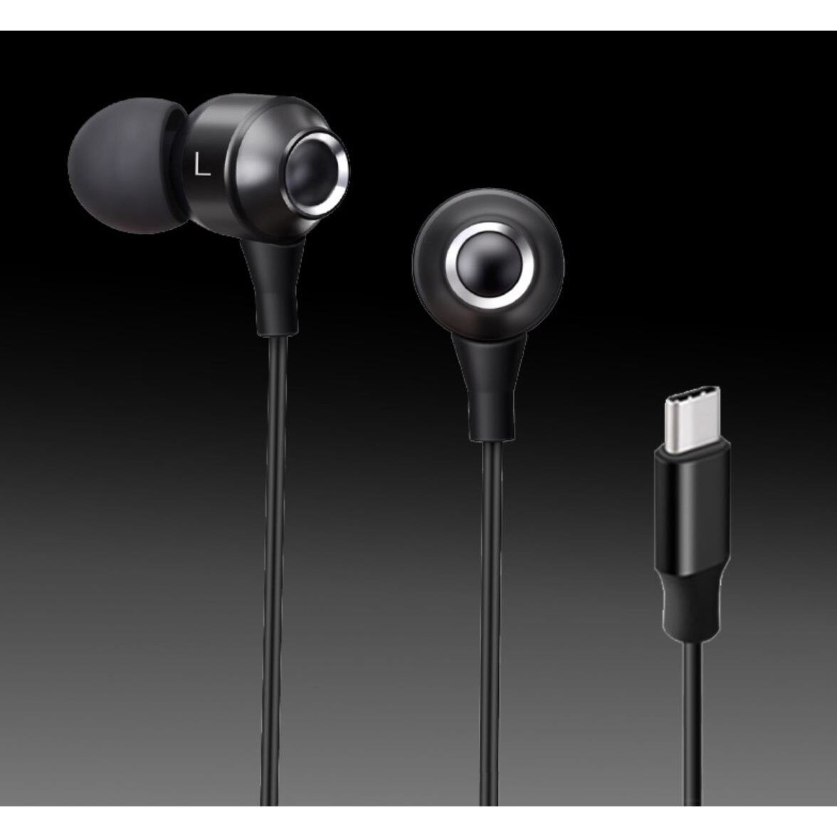 Casti cu fir, USB-C, Compatibilitate universala, Negru - eMAG.ro