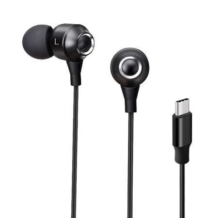 Casti cu fir, USB-C, Compatibilitate universala, Negru - eMAG.ro