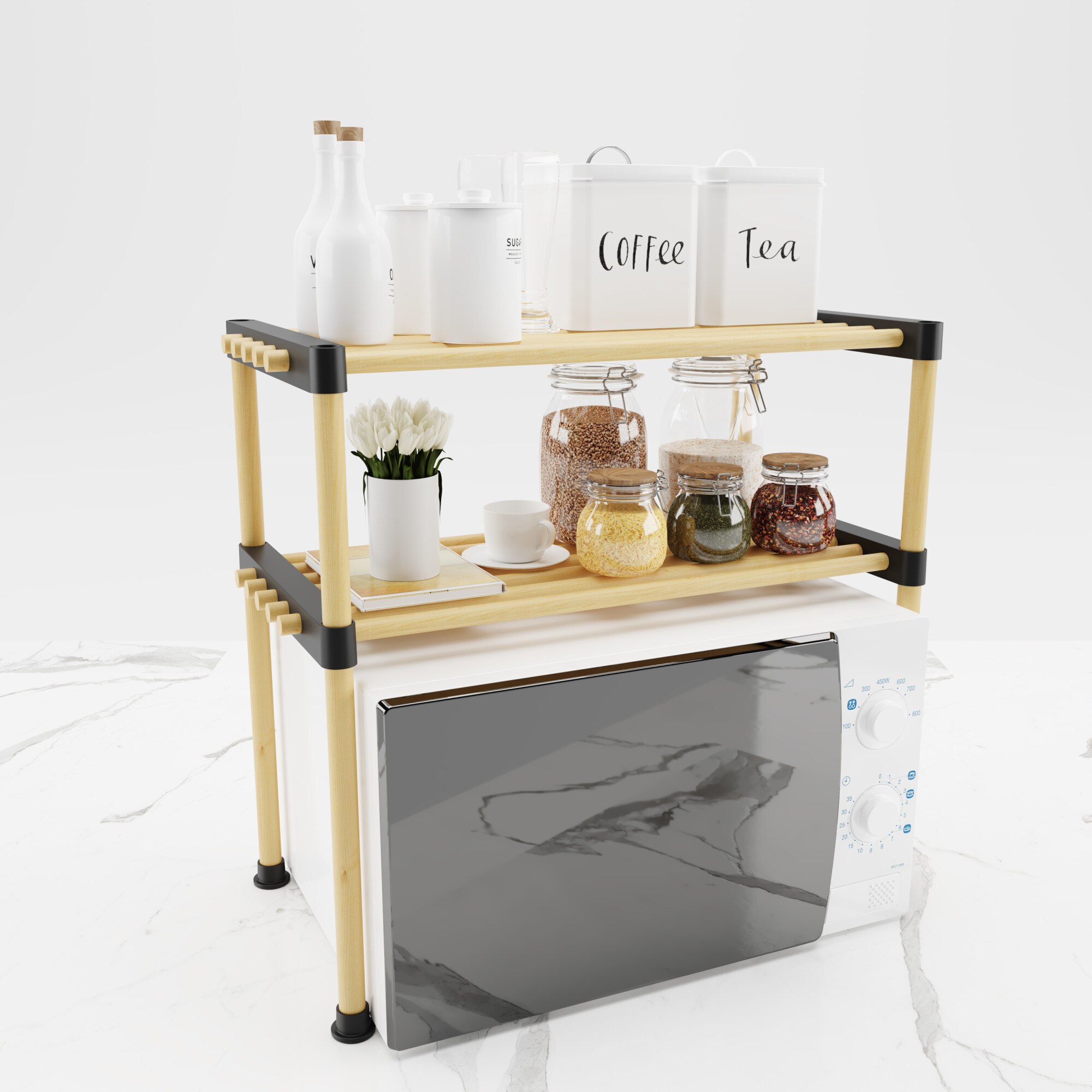 Raft modular din lemn, SEOWOOD, SEO 8182, 51 cm - eMAG.ro