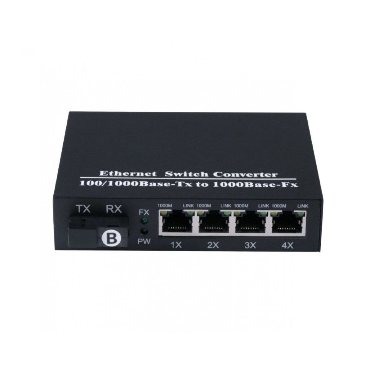 Kit Media Convertoare Fibra Optica Wdm Gigabit SC 20 Km Cu 4 Porturi ...