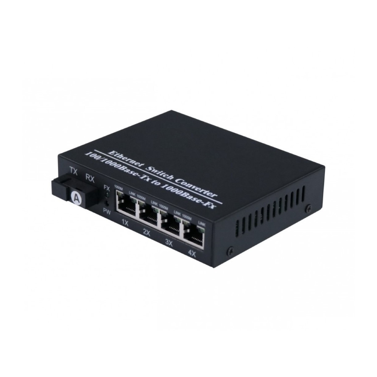 Kit Media Convertoare Fibra Optica Wdm Gigabit SC 20 Km Cu 4 Porturi ...