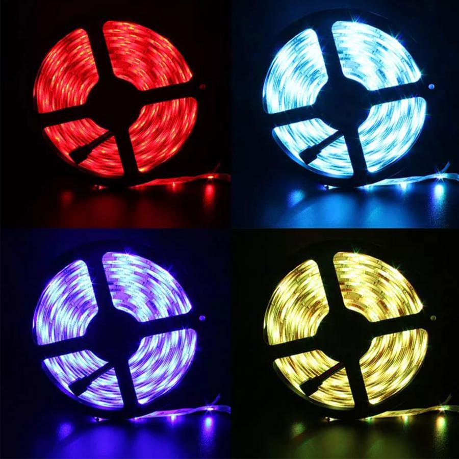 Banda Led Rgb Cu Aplicatie 16 Culori Intensitate Reglabila Emag Ro