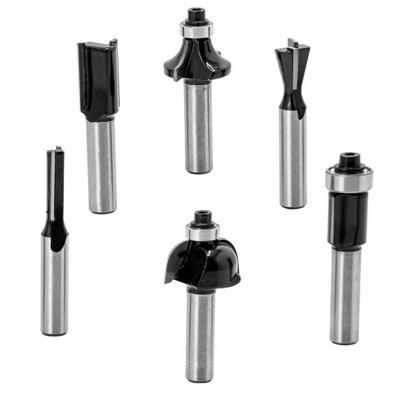 Фреза за дърво ProCraft POB1200H, 1200 W, 30000 Rpm с включени 6 фрези ...