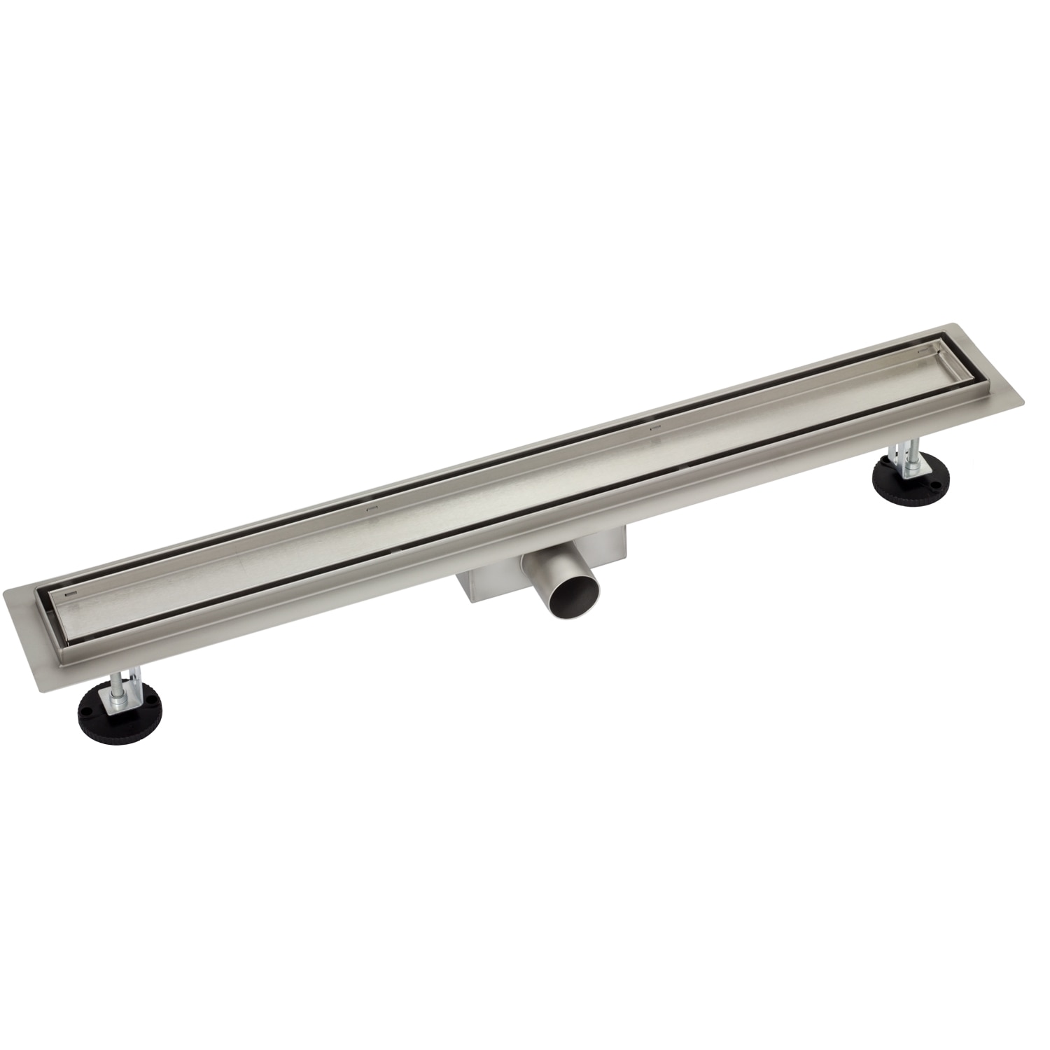Rigola dus, otel, 50 cm, grilaj 2 in 1, crom - eMAG.ro