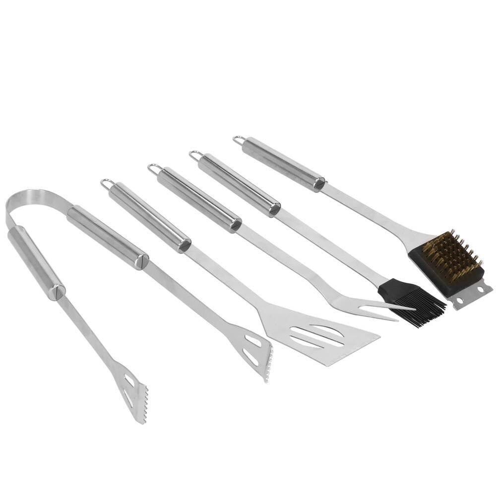 Ustensile pentru barbecue, grill, gratar, inox, set 20 piese, cu trusa ...