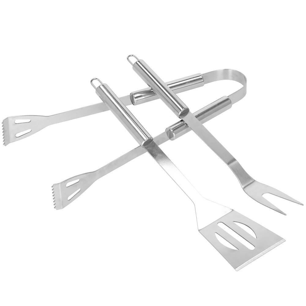 Ustensile pentru barbecue, grill, gratar, inox, set 20 piese, cu trusa ...