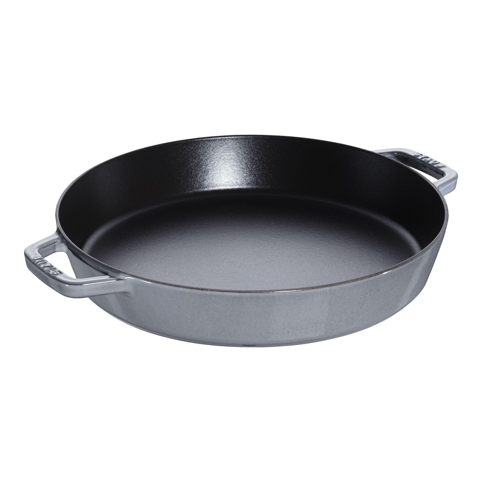 Tigaie paella, fonta, 34cm, Graphite Grey - Staub - eMAG.ro