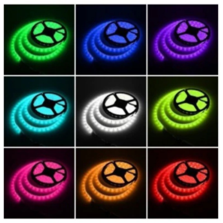 Kit banda led RGB cu telecomanda, 5m, 270 de leduri - eMAG.ro