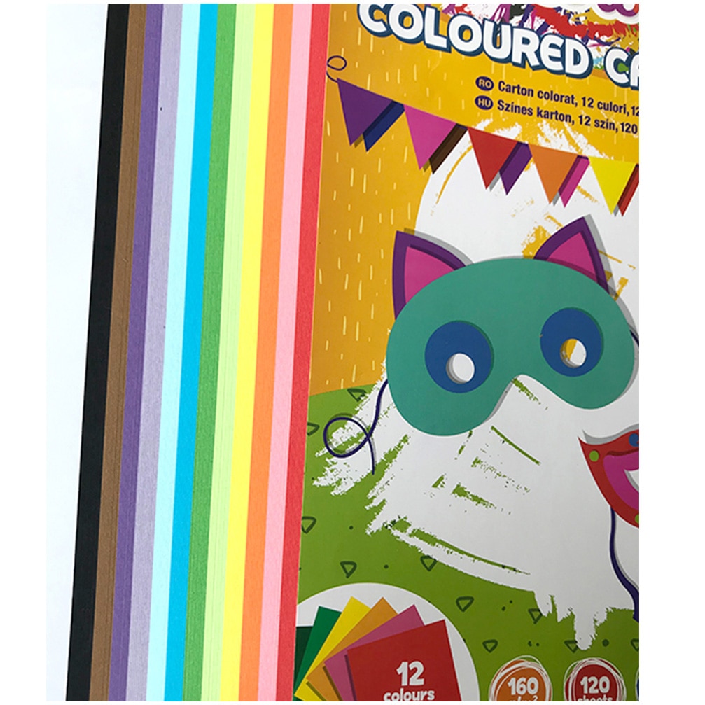 Carton Color Colour KIDS A4 160gr 120 coli 12 culori - eMAG.ro