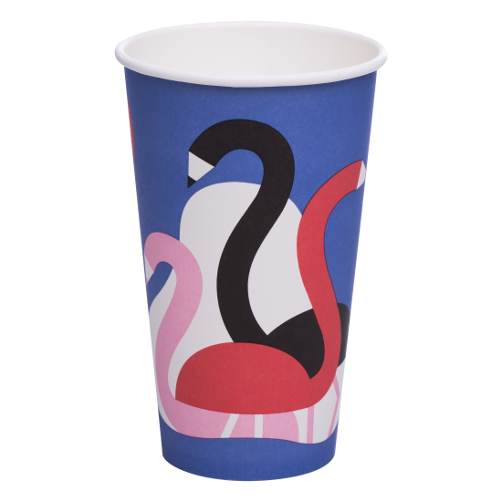 Set Pahare carton PLA artwork 480 ml 15 buc - eMAG.ro