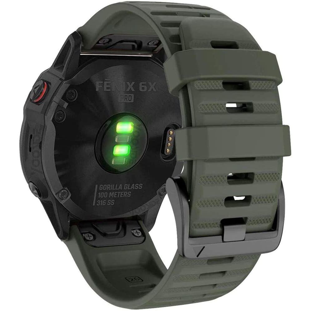 Bratara ceas pentru Garmin Fenix, Silicon, Verde - eMAG.ro