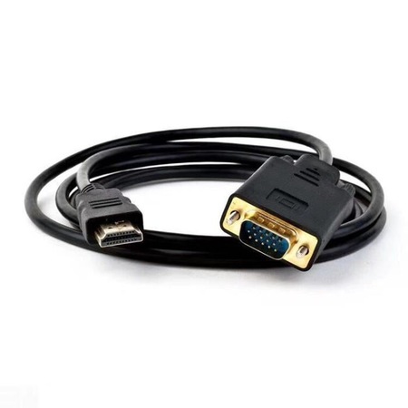 Cablu monitor, HDMI/VGA, 1.8m, Negru - eMAG.ro