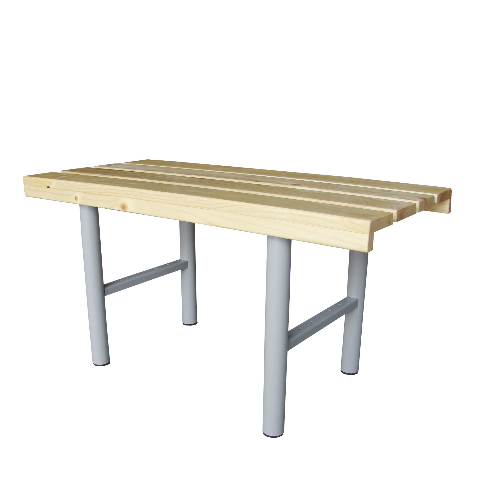 Banca vestiar tip D fara suport pantofi 87 cm picioare gri - eMAG.ro