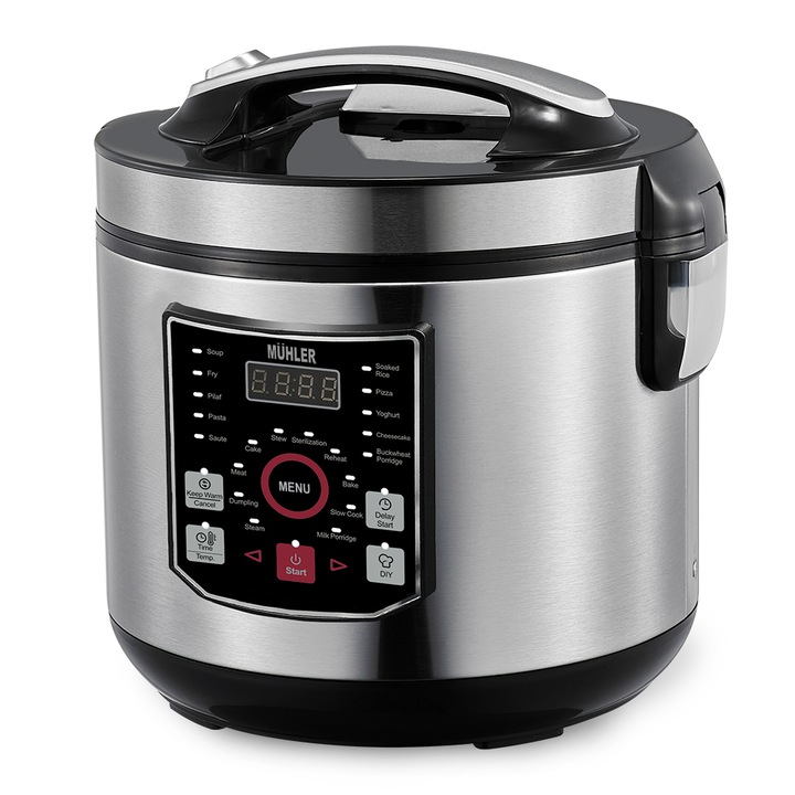 Multicooker electric MLC-5020, Muhler, Inox, 5 l, Argintiu - eMAG.ro