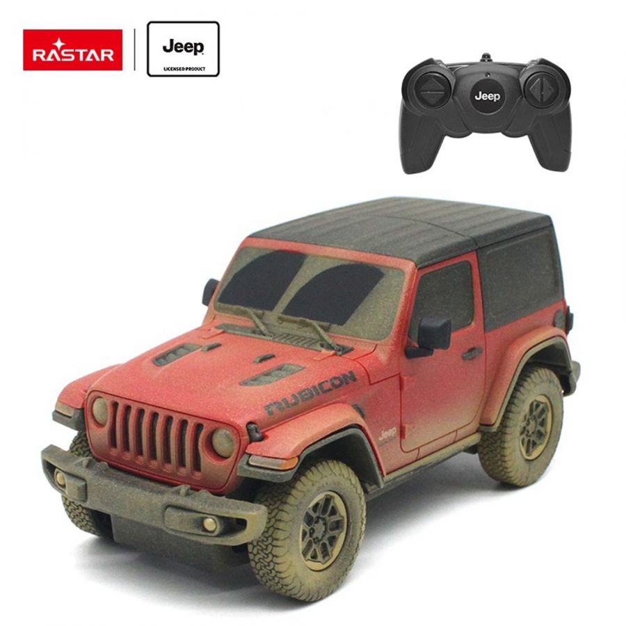 Masina cu telecomanda Rastar SUV Jeep Wrangler Rubicon Muddy Edition 1: ...
