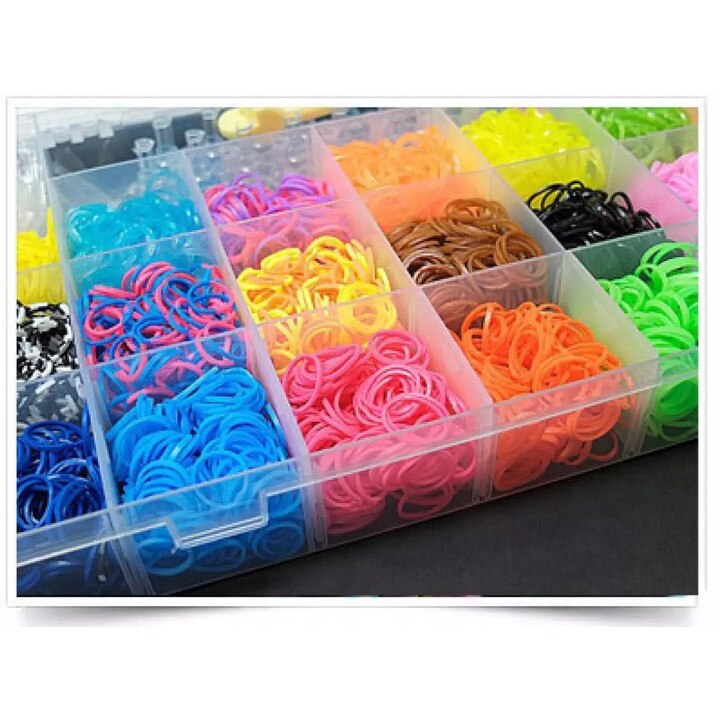 Set realizare bratari, Elastic, Multicolor - eMAG.ro