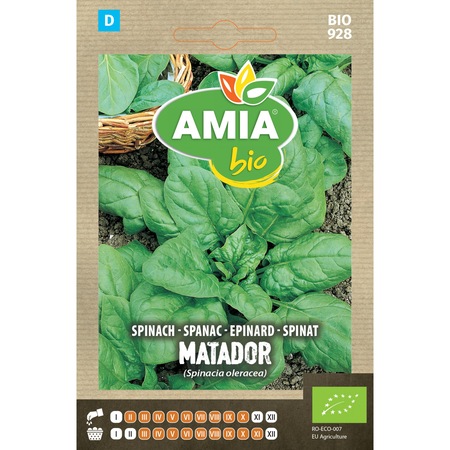 Seminte bio de spanac Matador 3,5 grame, AMIA - eMAG.ro