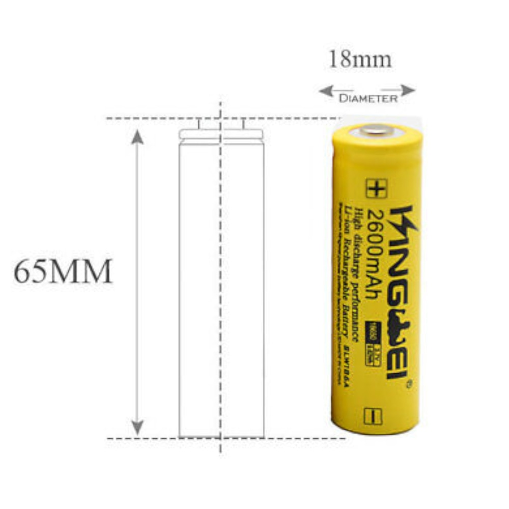 Baterie reincarcabila Li-on KingWei, 3.7V, 2600mAh, cu Bud - eMAG.ro