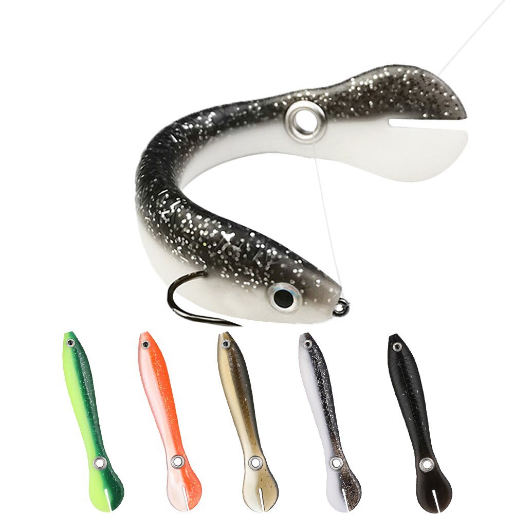 Set 5 naluci artificiale bionice, Slicon, 10 cm, 6g, Multicolo - eMAG.ro