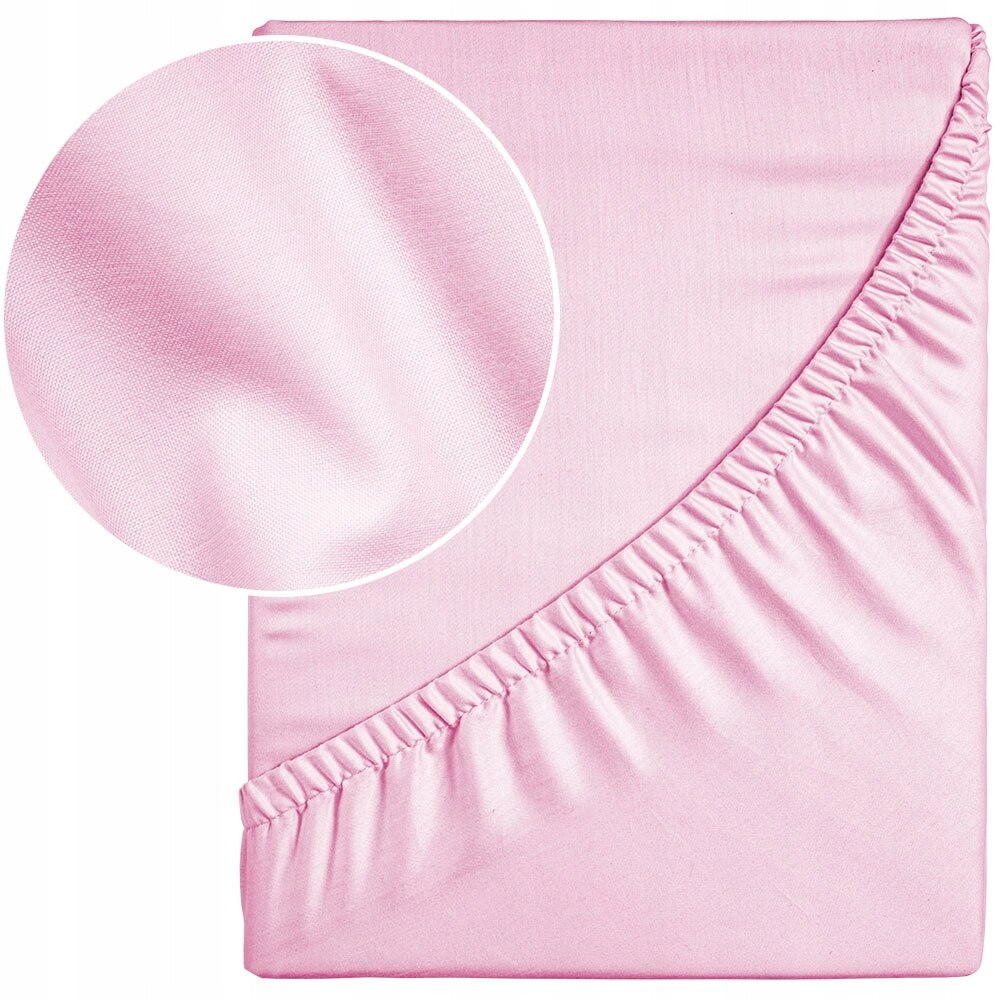 Cearsaf cu elastic pentru patut, BabyBoom, Bumbac, 120x60cm, Roz ...