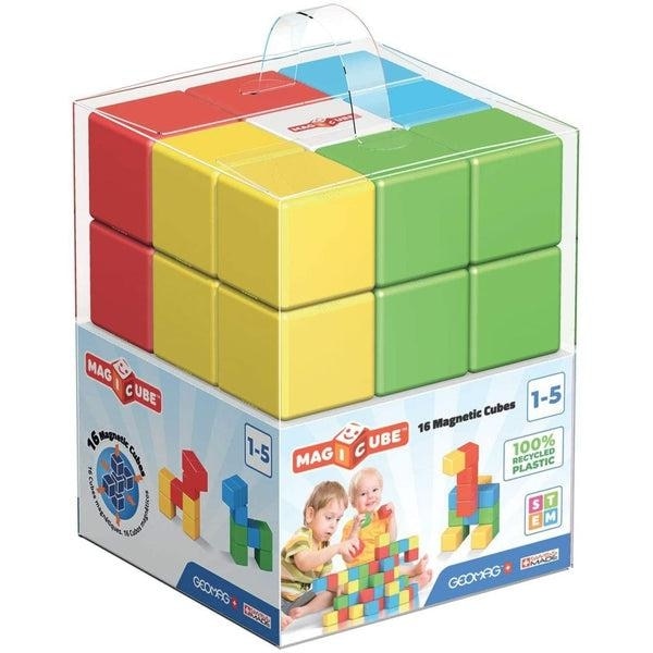 Set de constructie pentru copii, Geomag, 16 piese, Multicolor - eMAG.ro
