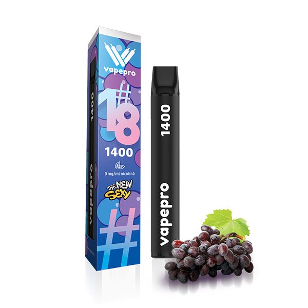 Tigara electronica de unica folosinta disposable Vapepro, 1400 pufuri ...