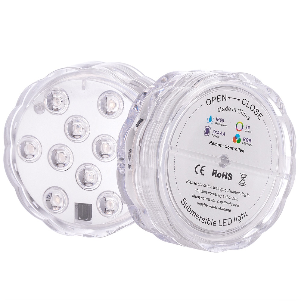 Lampa LED piscina, YWX, ABS, RGB, IP68, Transparent - eMAG.ro