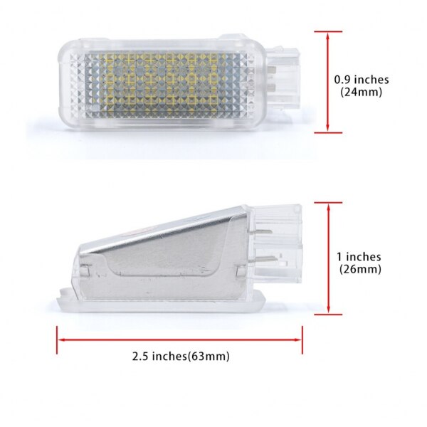 Set Lampi LED Torpedo Lumina picioare Lumina Portiere Usi Portbagaj dedicate Audi A1, A3, A4, B6 ...