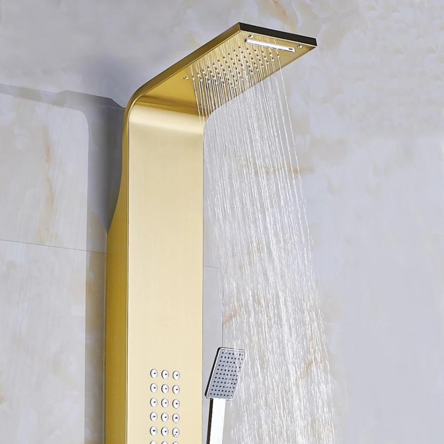 Panou de dus, Inox SUS304, Auriu, LYP/001 - eMAG.ro