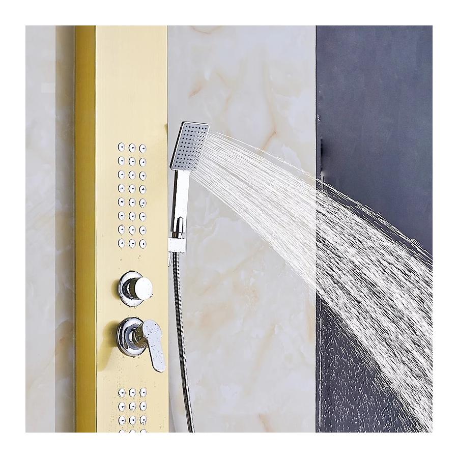 Panou de dus, Inox SUS304, Auriu, LYP/001 - eMAG.ro