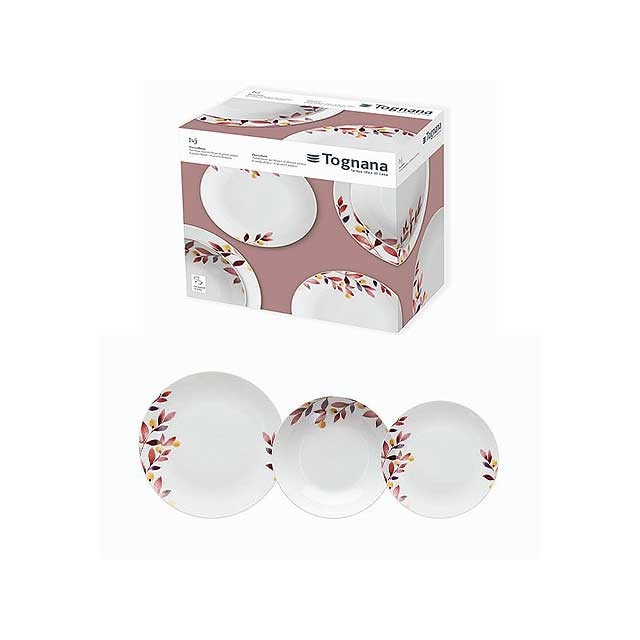 Tognana Madison Ivj étkészlet, 18 részes, porcelán, többszínű - eMAG.hu