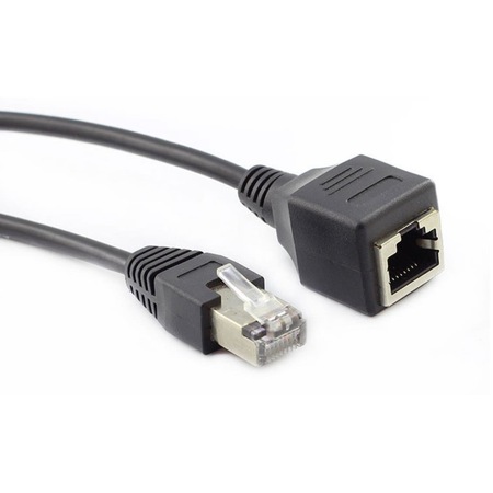 Cablu prelungire, PARAFASA, RJ45 tata/RJ45 mama, 1m, Negru - eMAG.ro