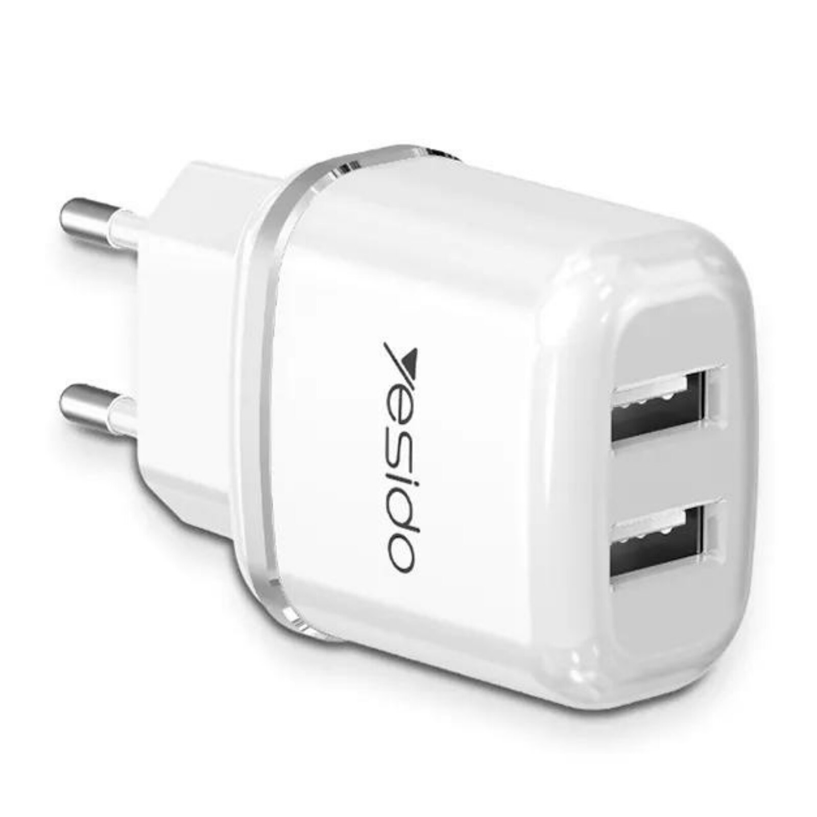 Зарядно Yesido YC26 букса, 2 порта и micro USB кабел, бяло - eMAG.bg