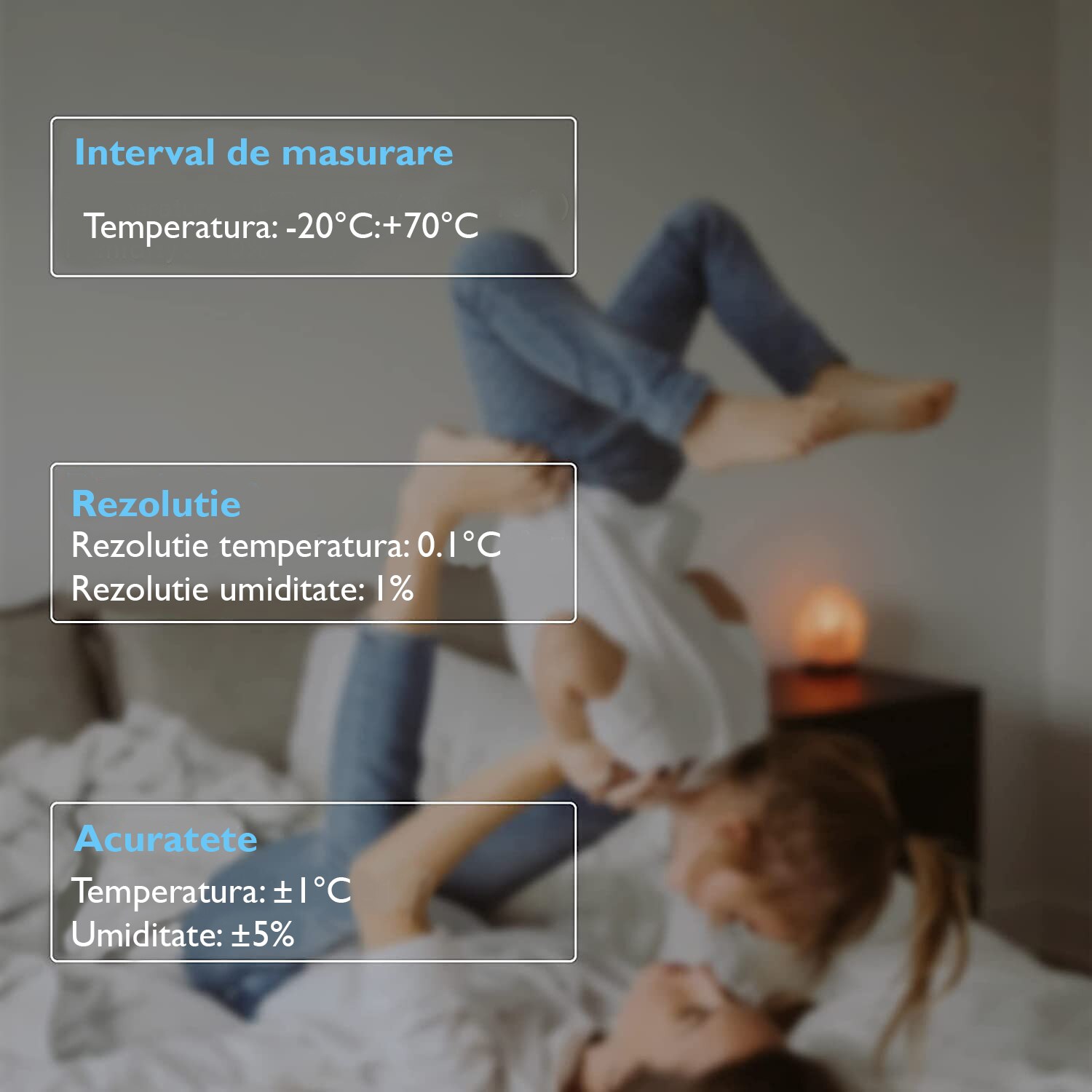 Set 2x Termometru si Higrometru de Camera, WOWSTEP®, Portabil, Display ...