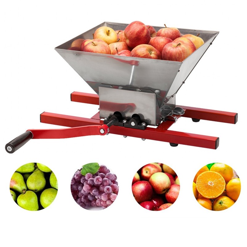 Zdrobitor manual pentru fructe, maxim 7 litri, cuva inox, otel - eMAG.ro