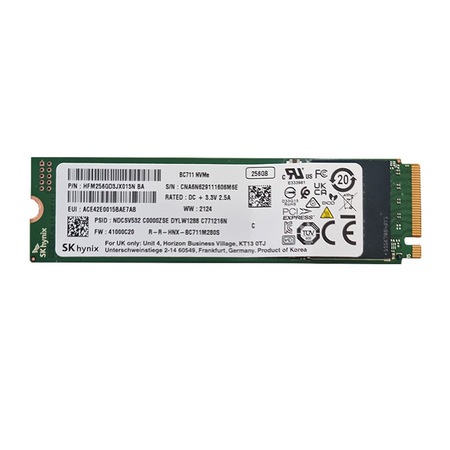 SSD 256GB SK hynix, BC711 NVMe, PCIe Gen3 x4, bulk, Формат 2280, 80 мм ...