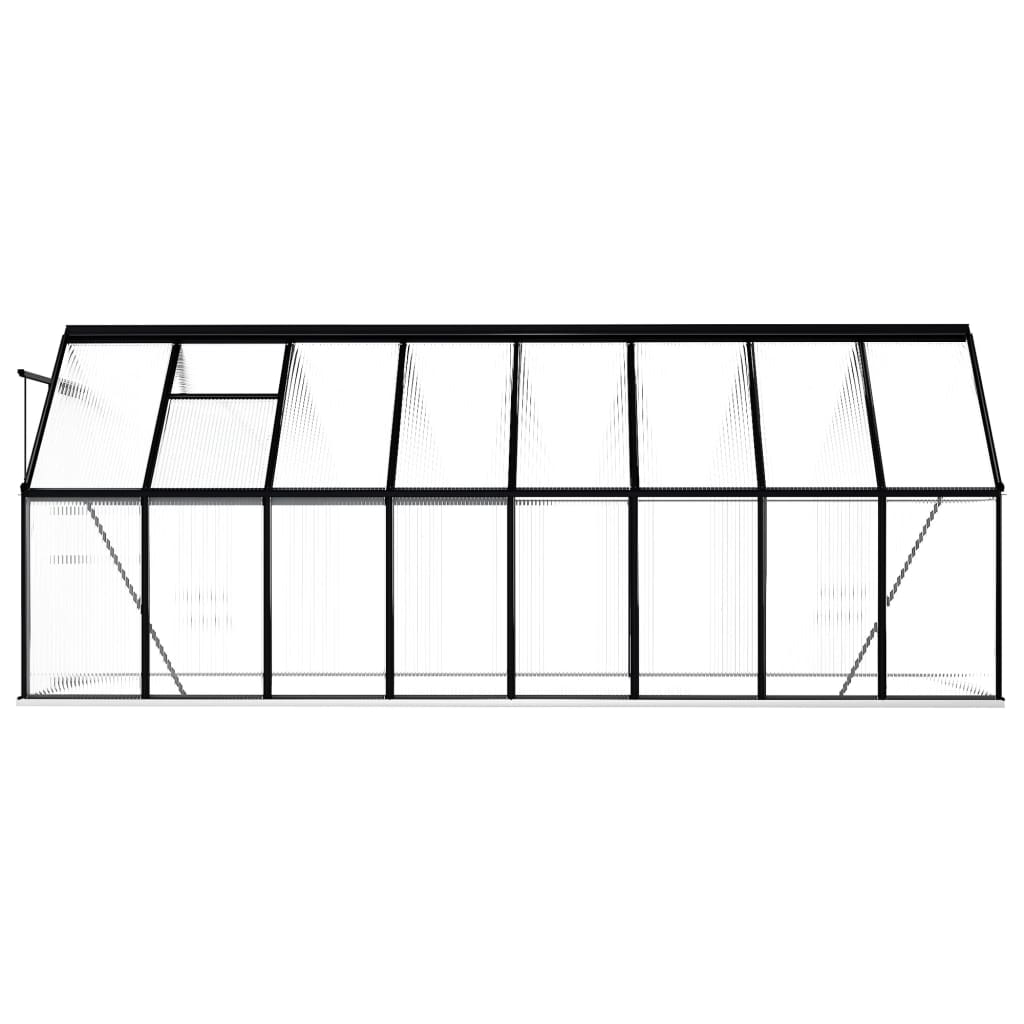 Sera gradina cu un cadru de baza, antracit, 9,31 m², aluminiu, pentru ...