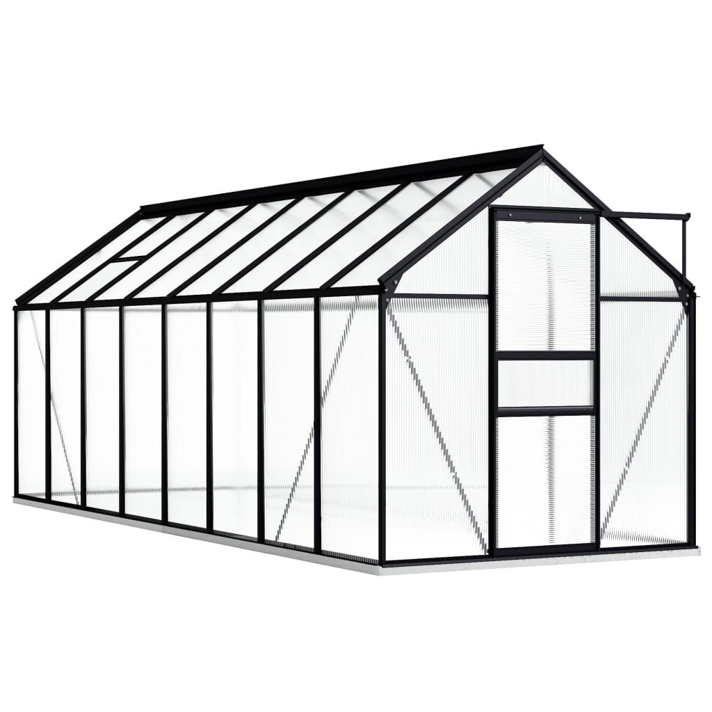 Sera gradina cu un cadru de baza, antracit, 9,31 m², aluminiu, pentru ...