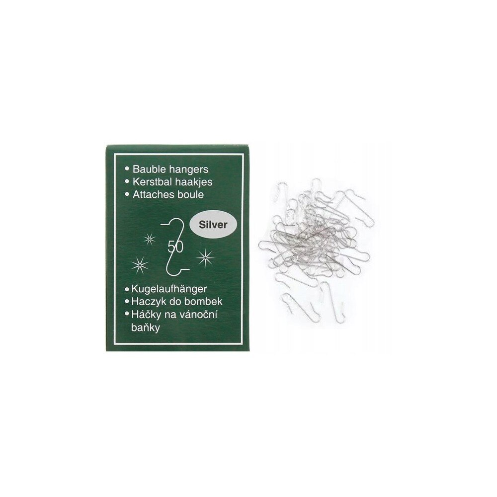 Set 50 carlige metalice, pentru globuri, 4 cm - eMAG.ro
